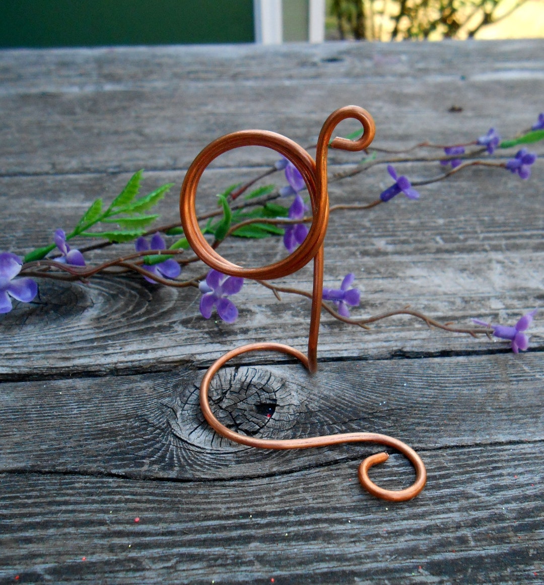 Copper Wire Sign Holders for Table Numbers or Signage 6pcs - Etsy