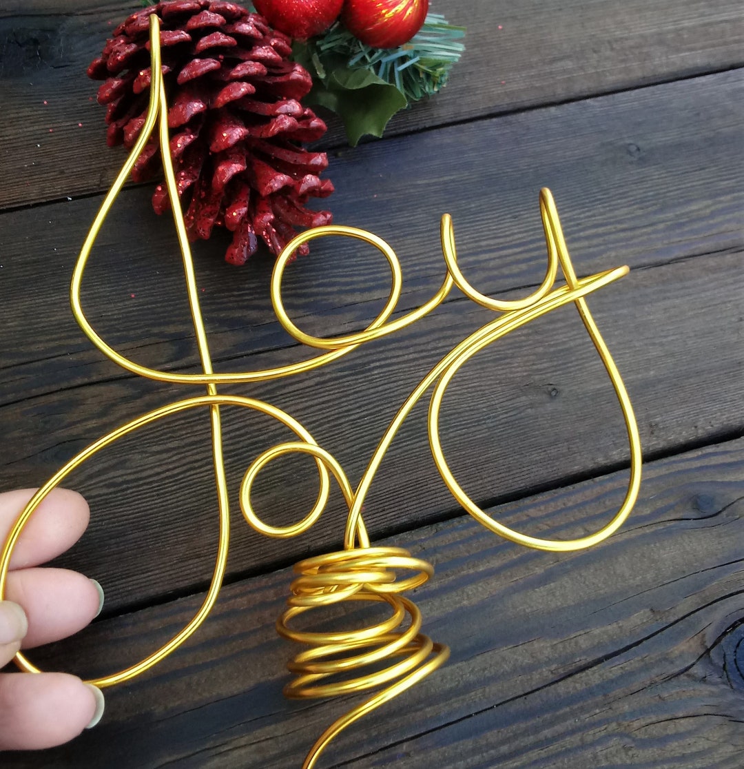 Joy Christmas Tree Topper - Etsy