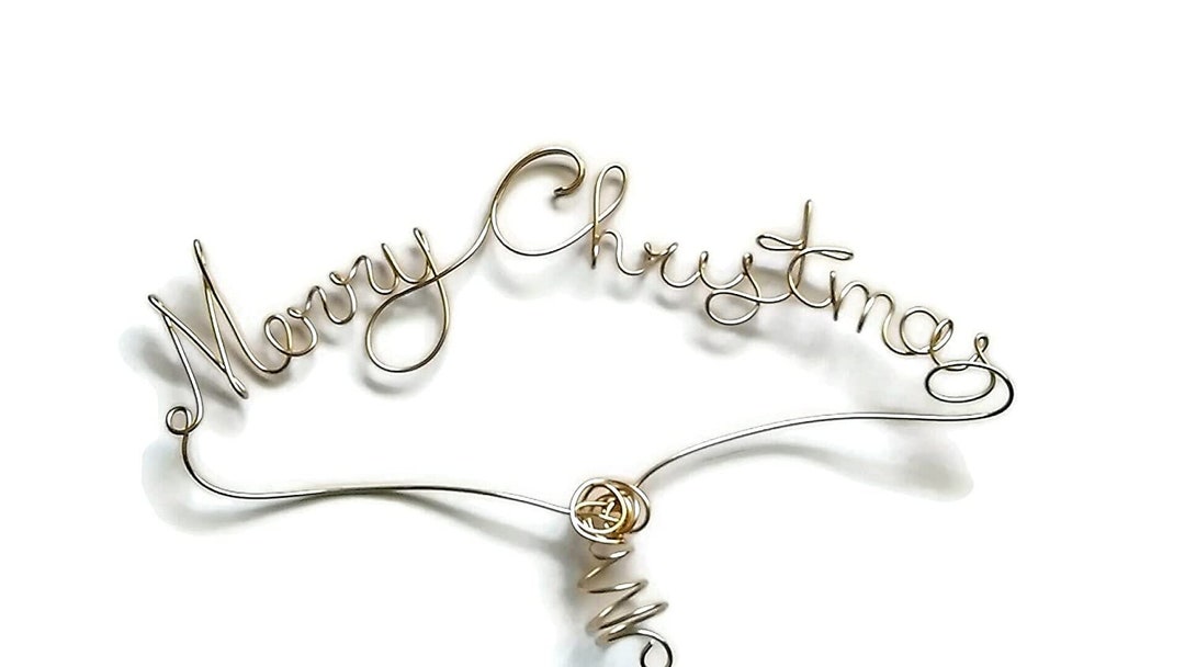 Merry Christmas Sign Tree Topper - Etsy