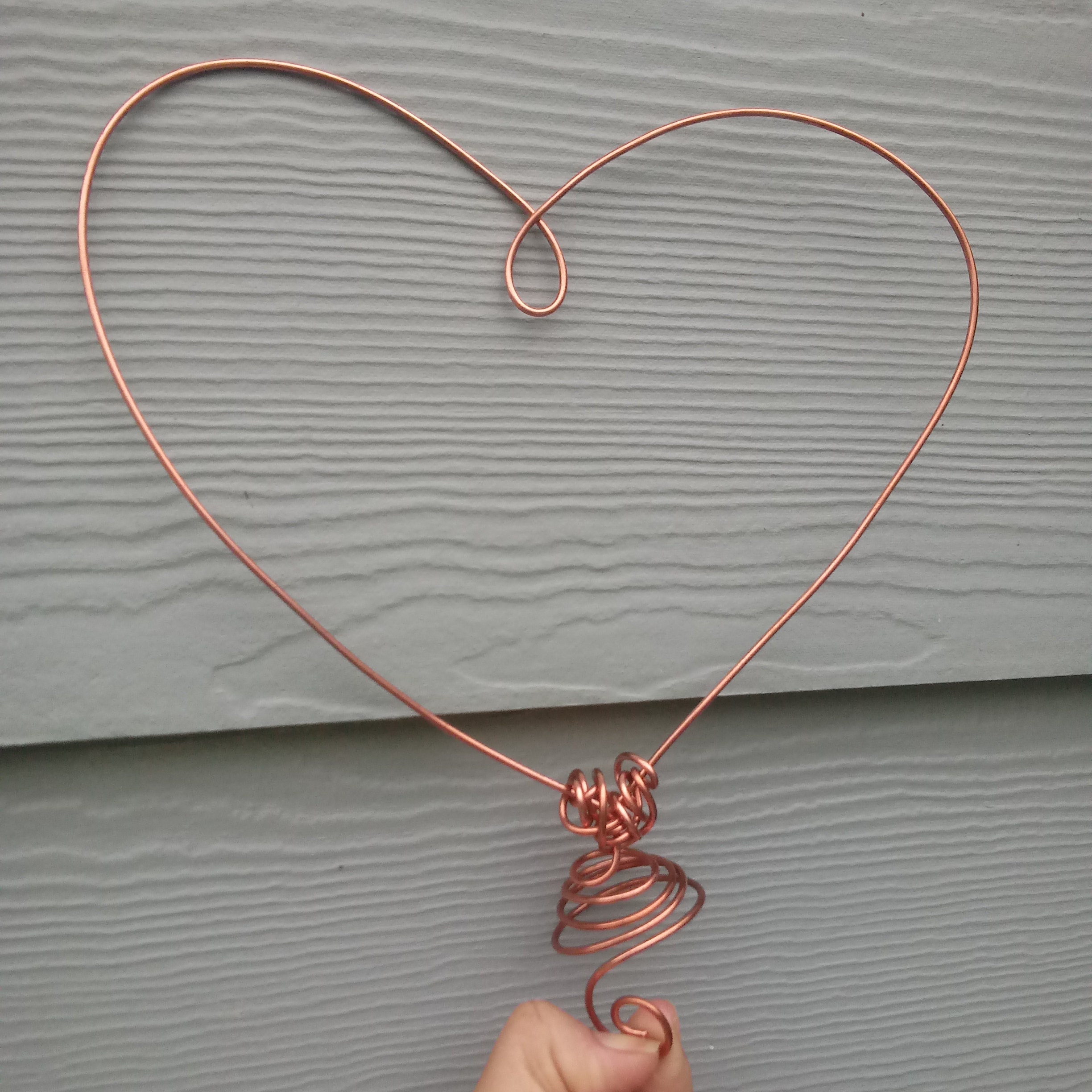 Heart Christmas Tree Topper in Pure Copper - Etsy