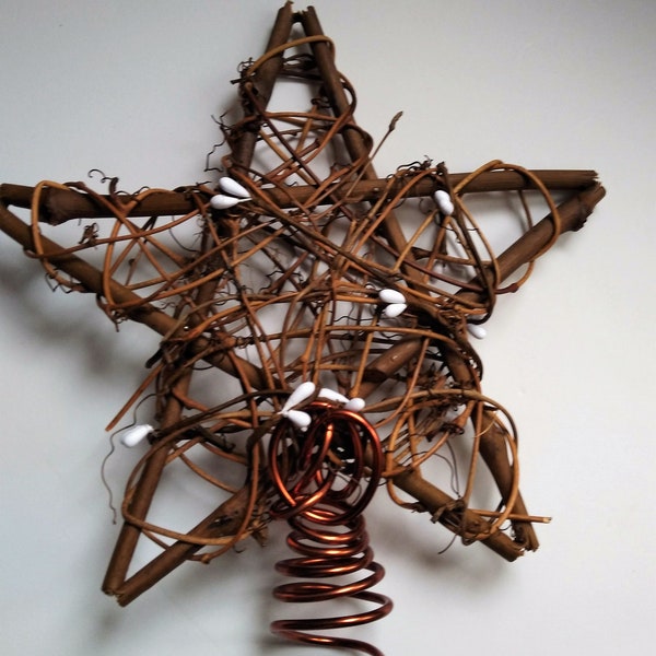 Rustic Tree Topper - Etsy