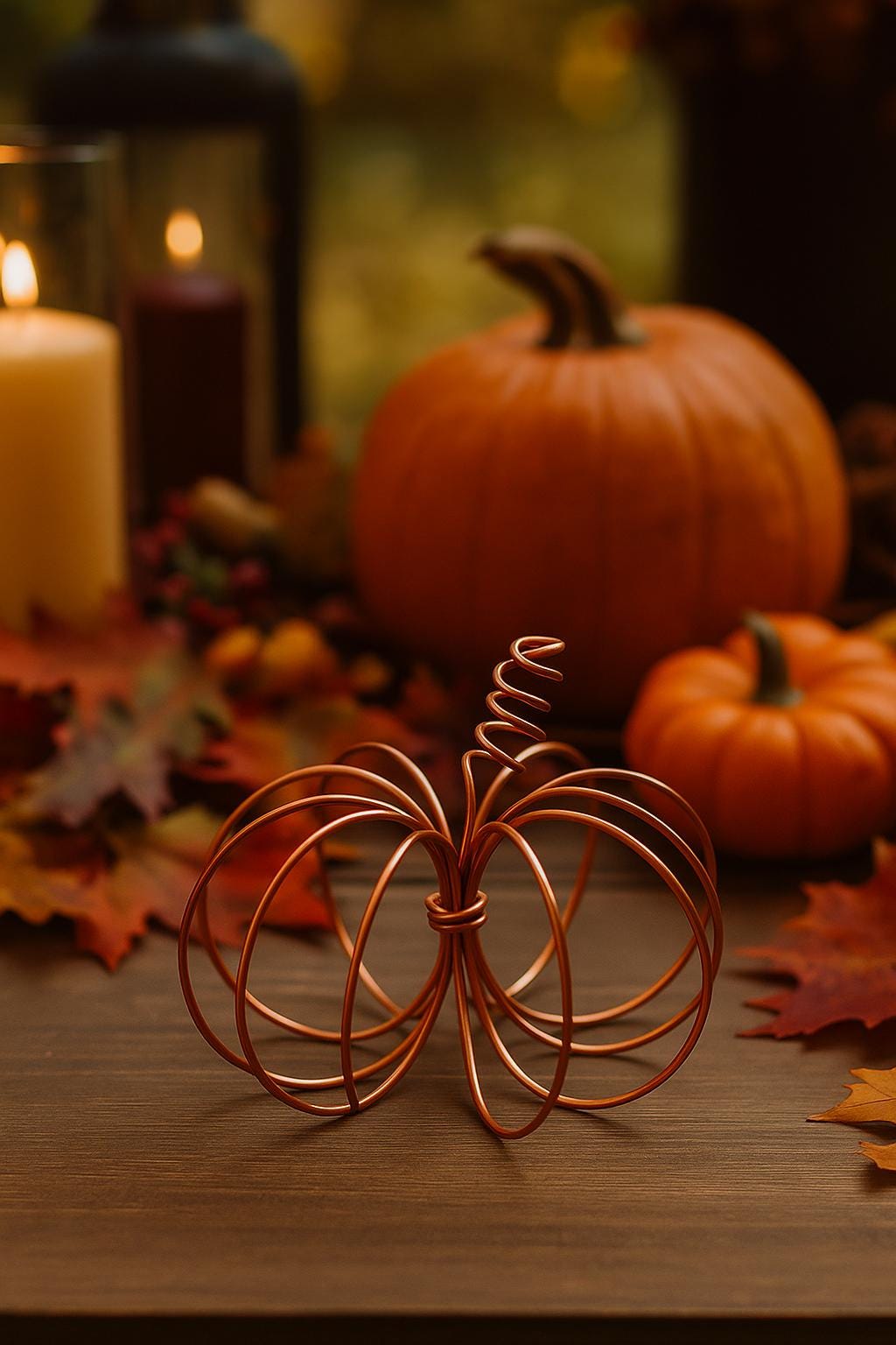 Copper Table Pumpkins Fall Home Decor, Rustic Weddings, Autumn Events ...