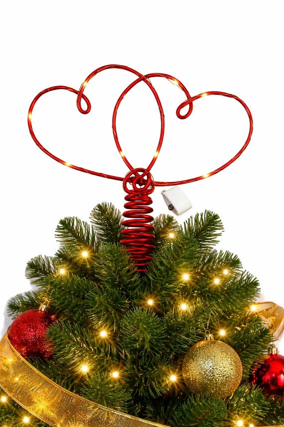 Love Heart Christmas Tree Topper