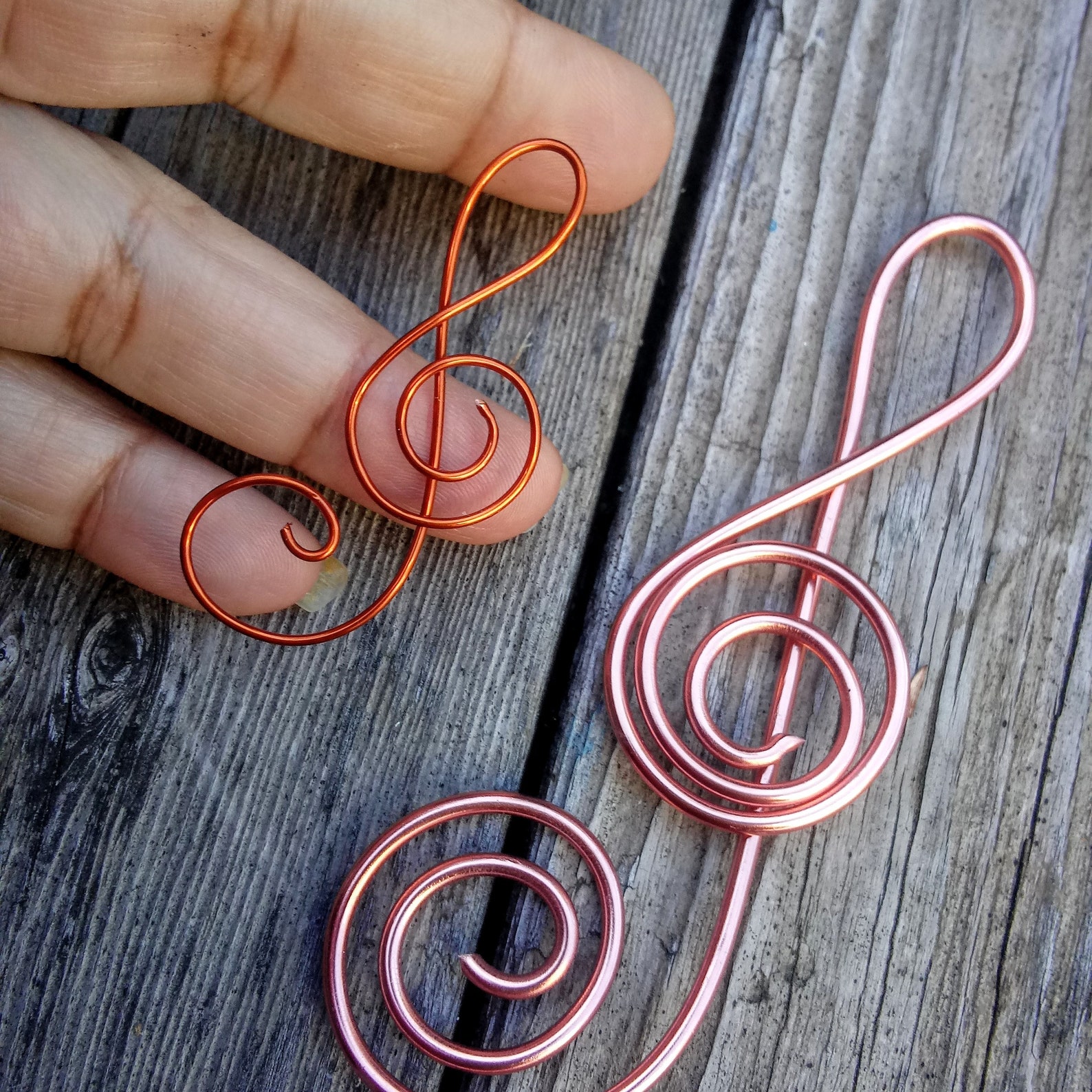 Treble Clef Music Ornament in Large or Mini - Etsy