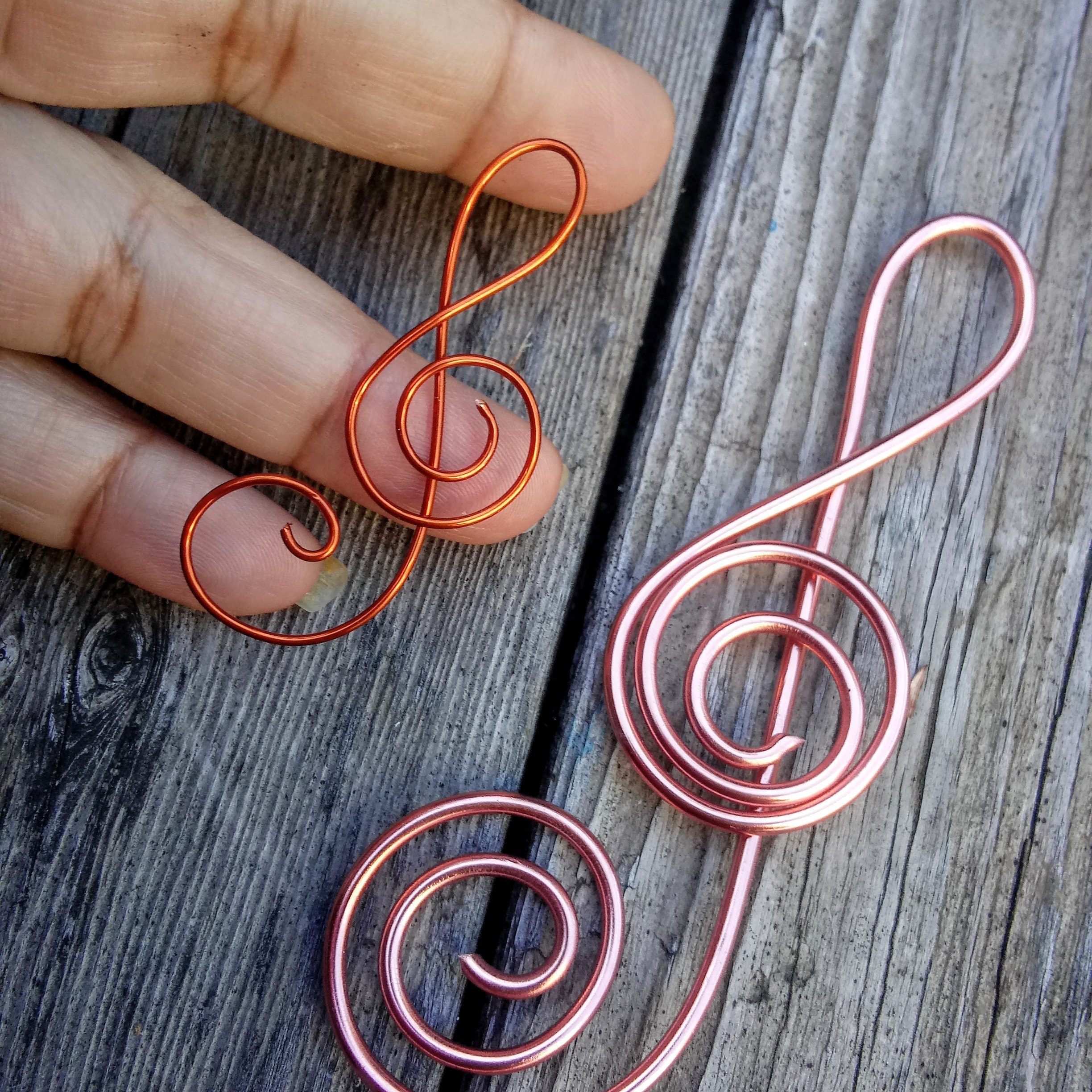 Treble Clef Music Ornament in Large or Mini - Etsy