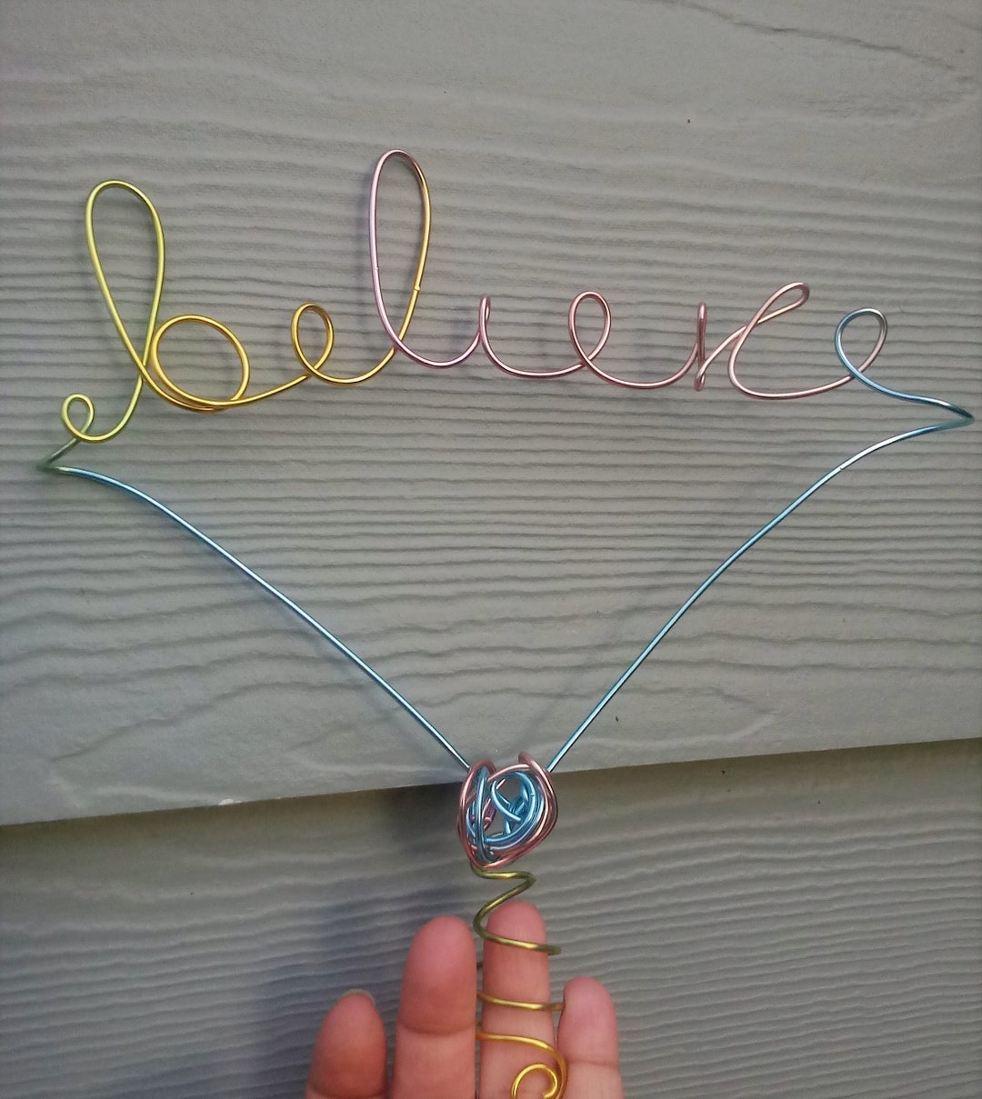 Believe Tree Topper in Rainbow Colors - Etsy