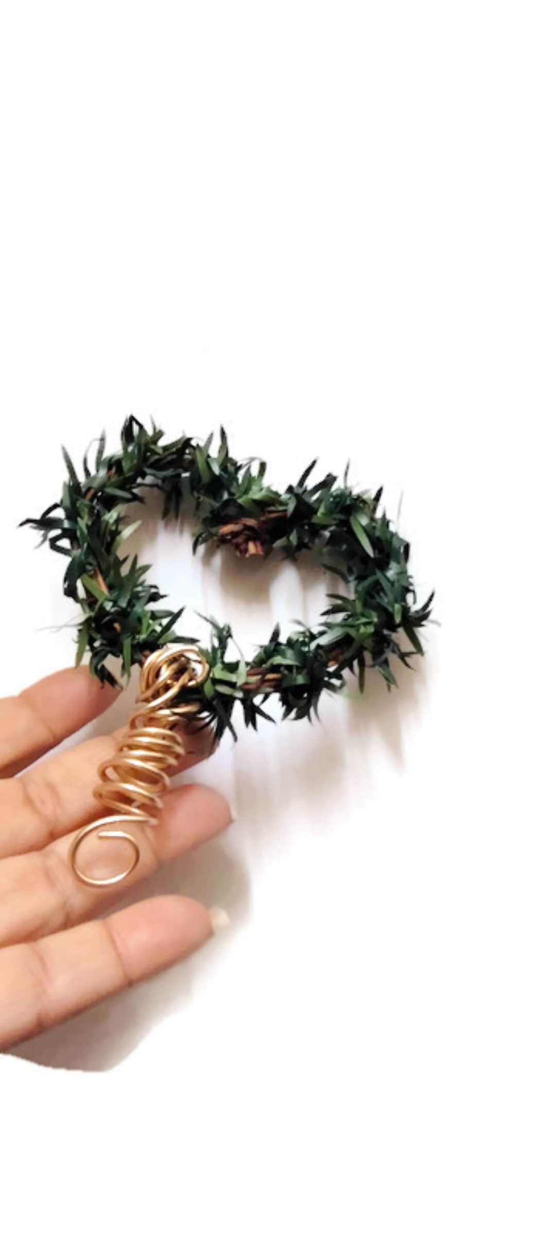 Mini Rustic Christmas Heart Tree Topper, Super Tiny 3 X 3 Inches - Etsy