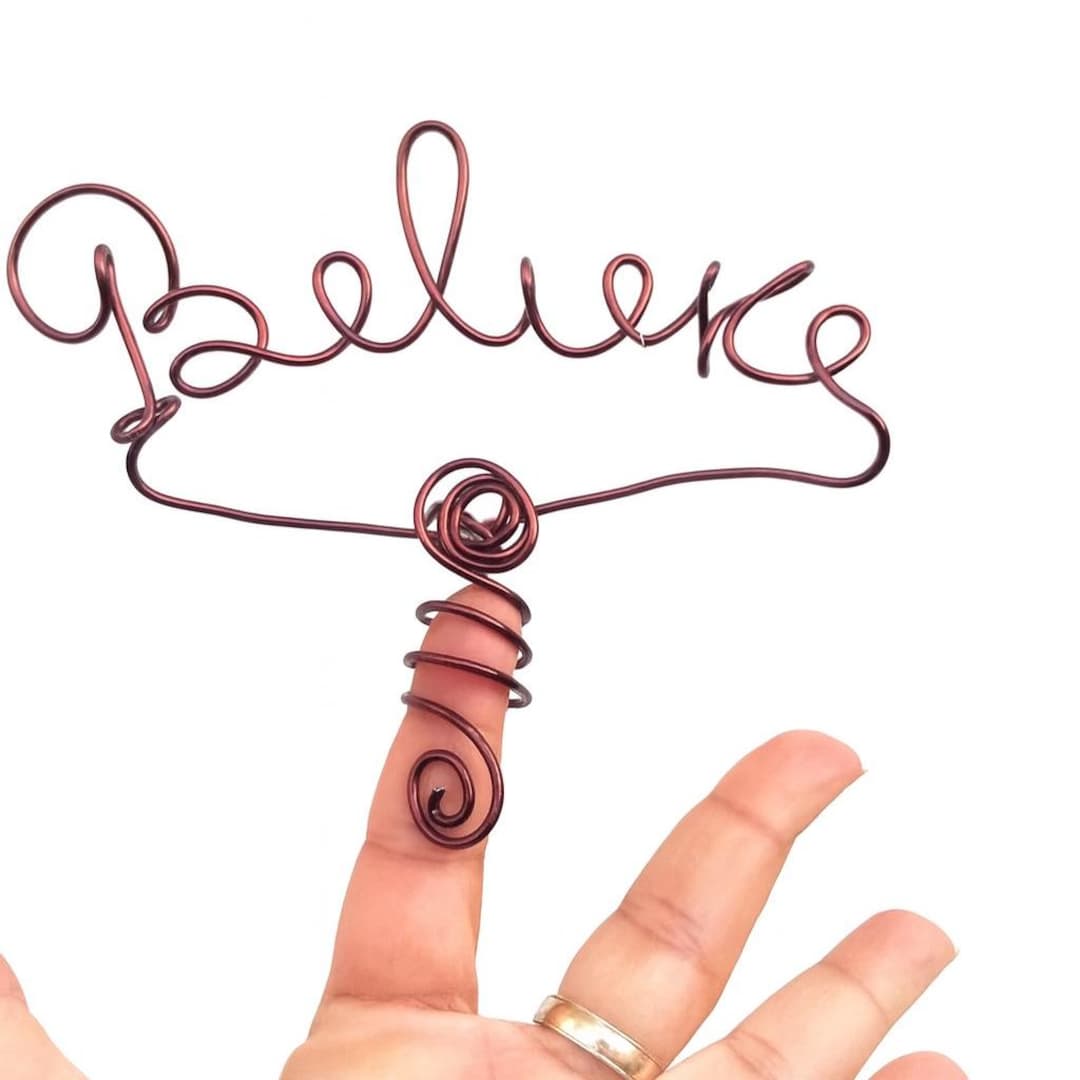 Believe Christmas Tree Topper - Etsy