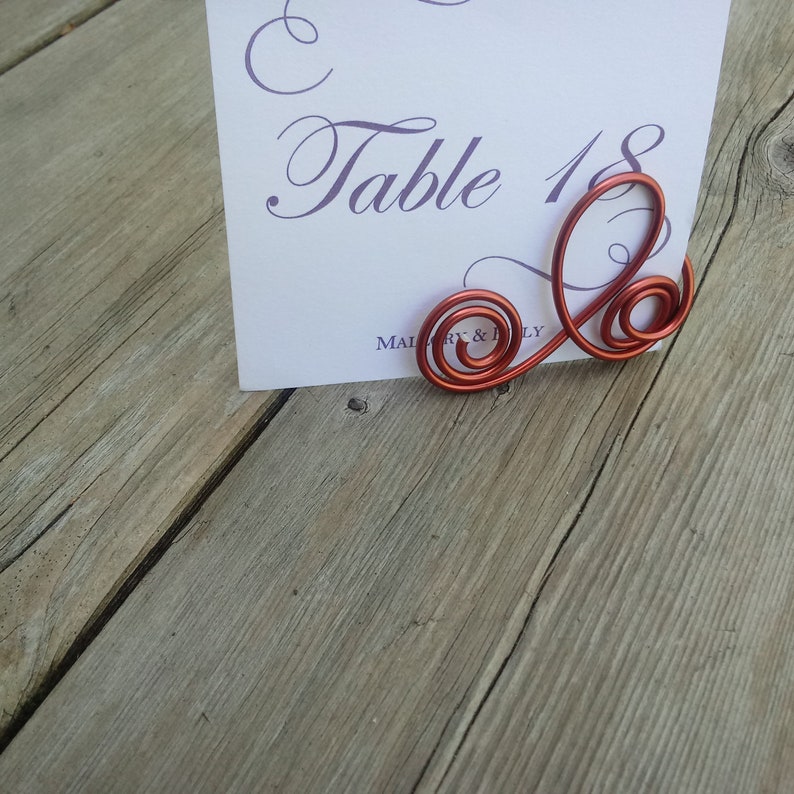 Elegant Wire Card Holder Stands for Table Numbers - Etsy