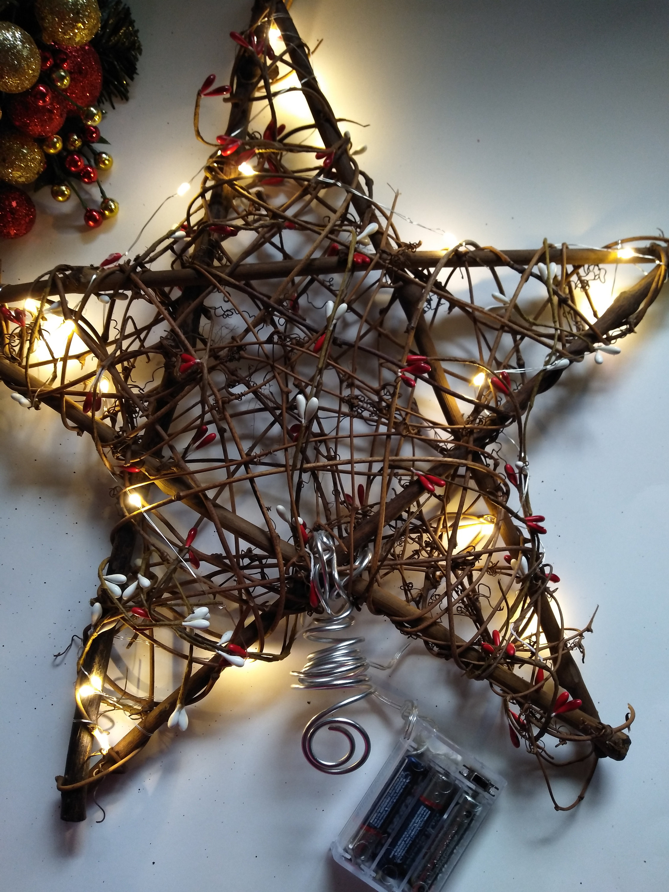 Lighted Farmhouse Tree Topper Star for Rustic Holiday 12 X 12 | Etsy