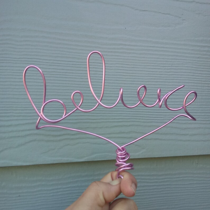 Believe Christmas Tree Topper - Etsy