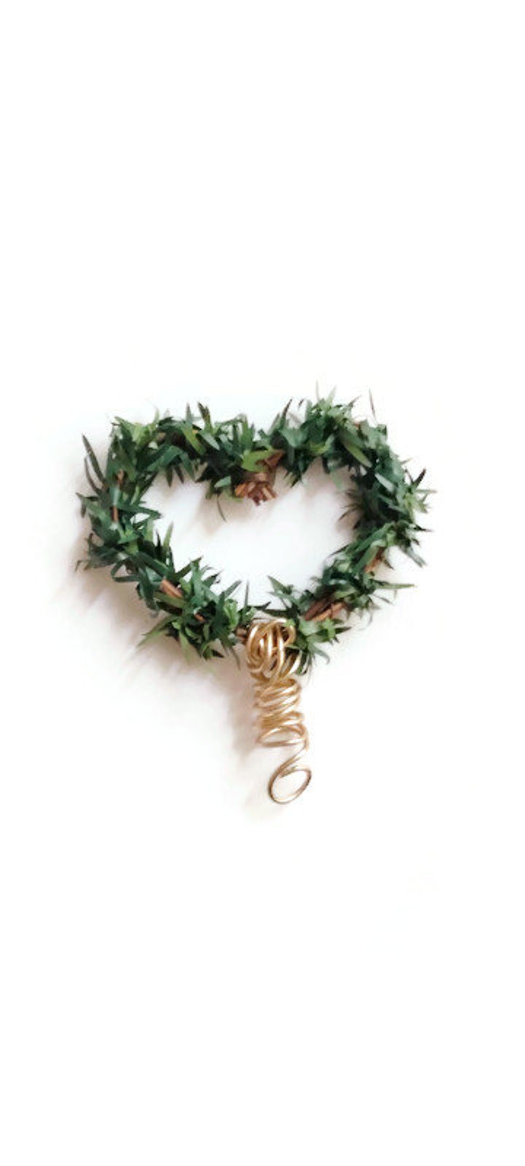 Mini Rustic Christmas Heart Tree Topper, Super Tiny 3 X 3 Inches - Etsy