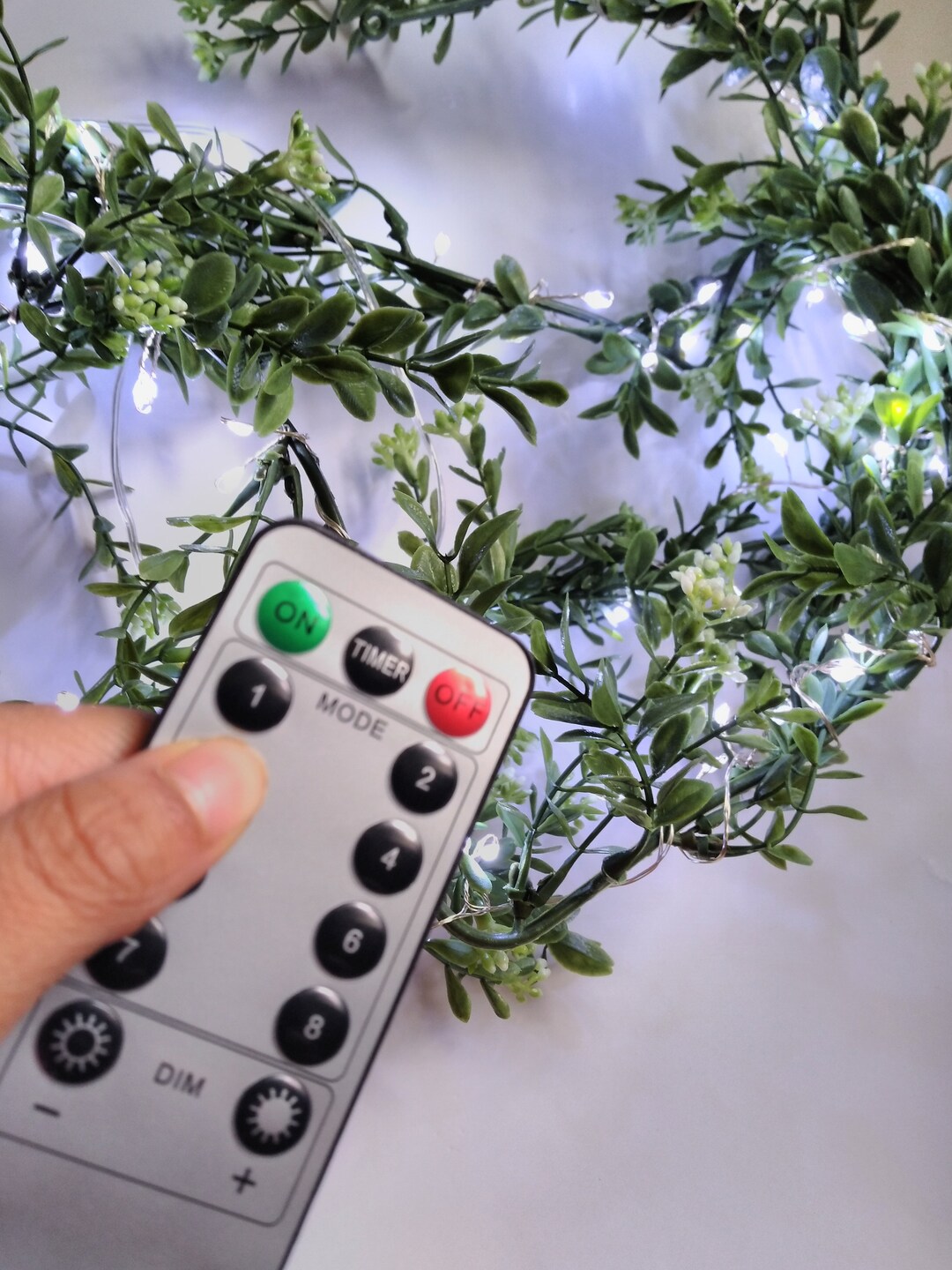 Lighted Boxwood Leaves Garland With White LED Lights 6 Feet - Etsy