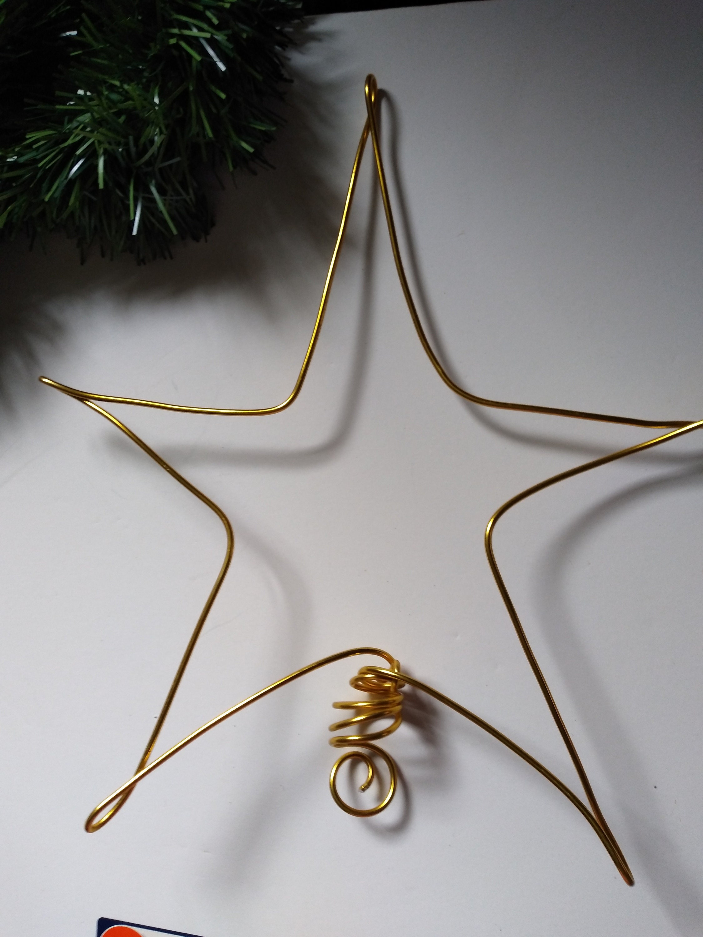 Large 12 Inch Wire Star for Christmas Tree - Etsy