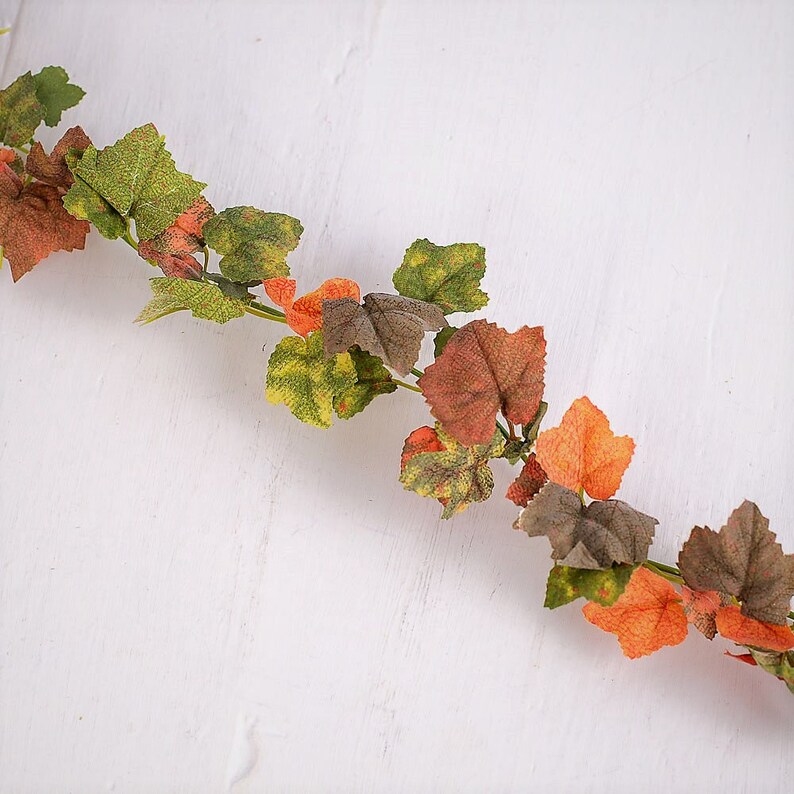 Fall Ivy Garland With Optional Fairy Lights, 8 Feet - Etsy