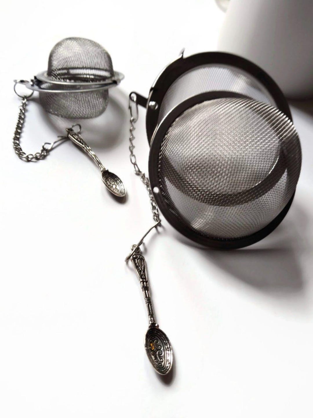 Tea Spoon Strainer Mesh Ball Infuser Set of 2 - Etsy