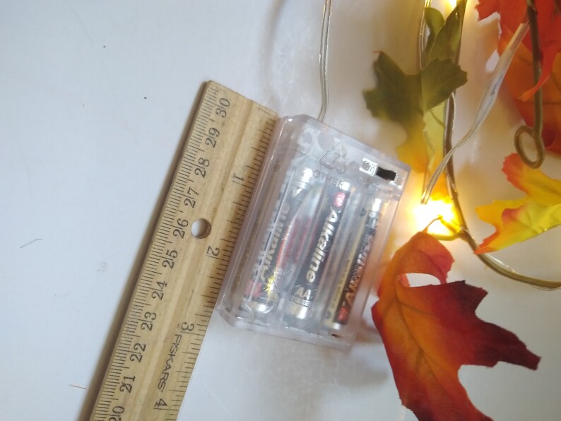 Lighted Fall Leaves Garland With LED Fairy Lights Battery - Etsy