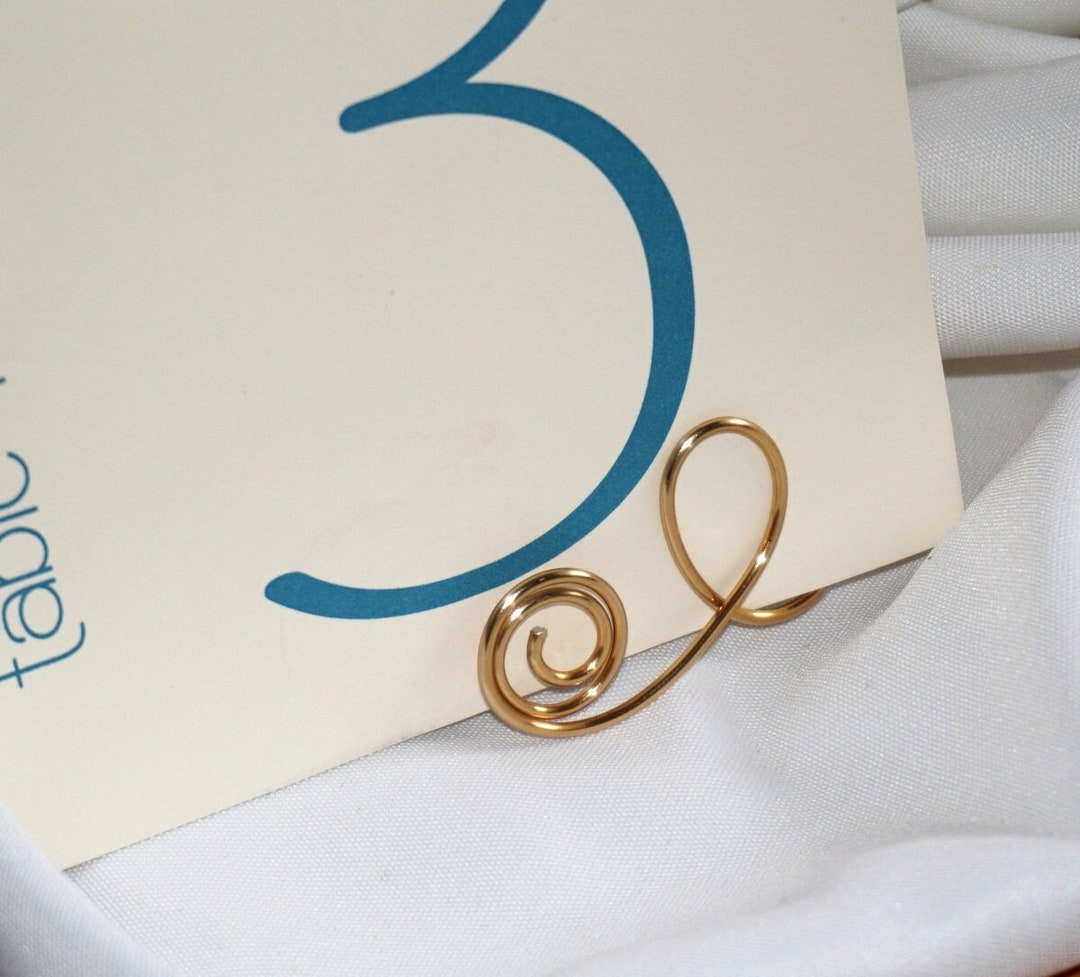 Wire Sign Holders in Gold, Copper or Silver - Etsy