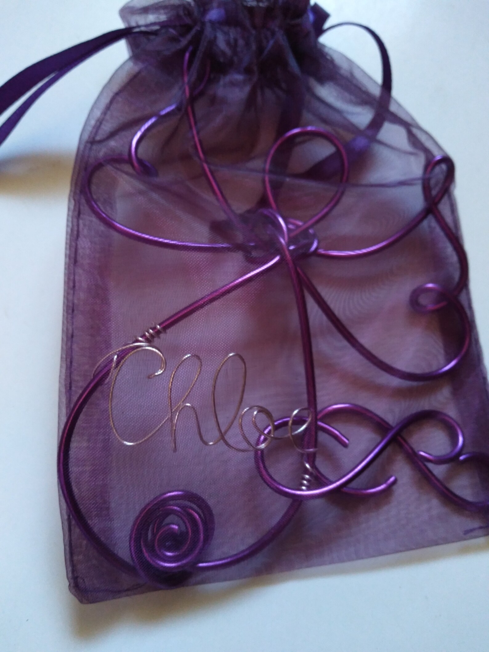 Wire Angel Ornament Personalized in Choice of Colors - Etsy