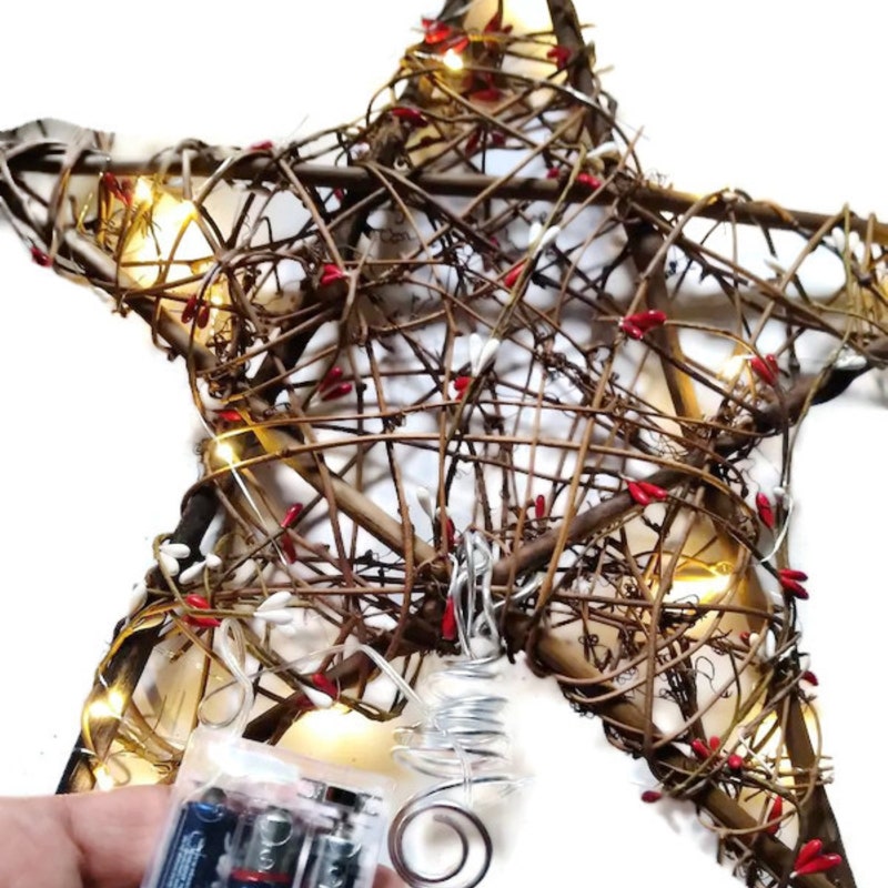 Large Rustic Star Tree Topper - Etsy