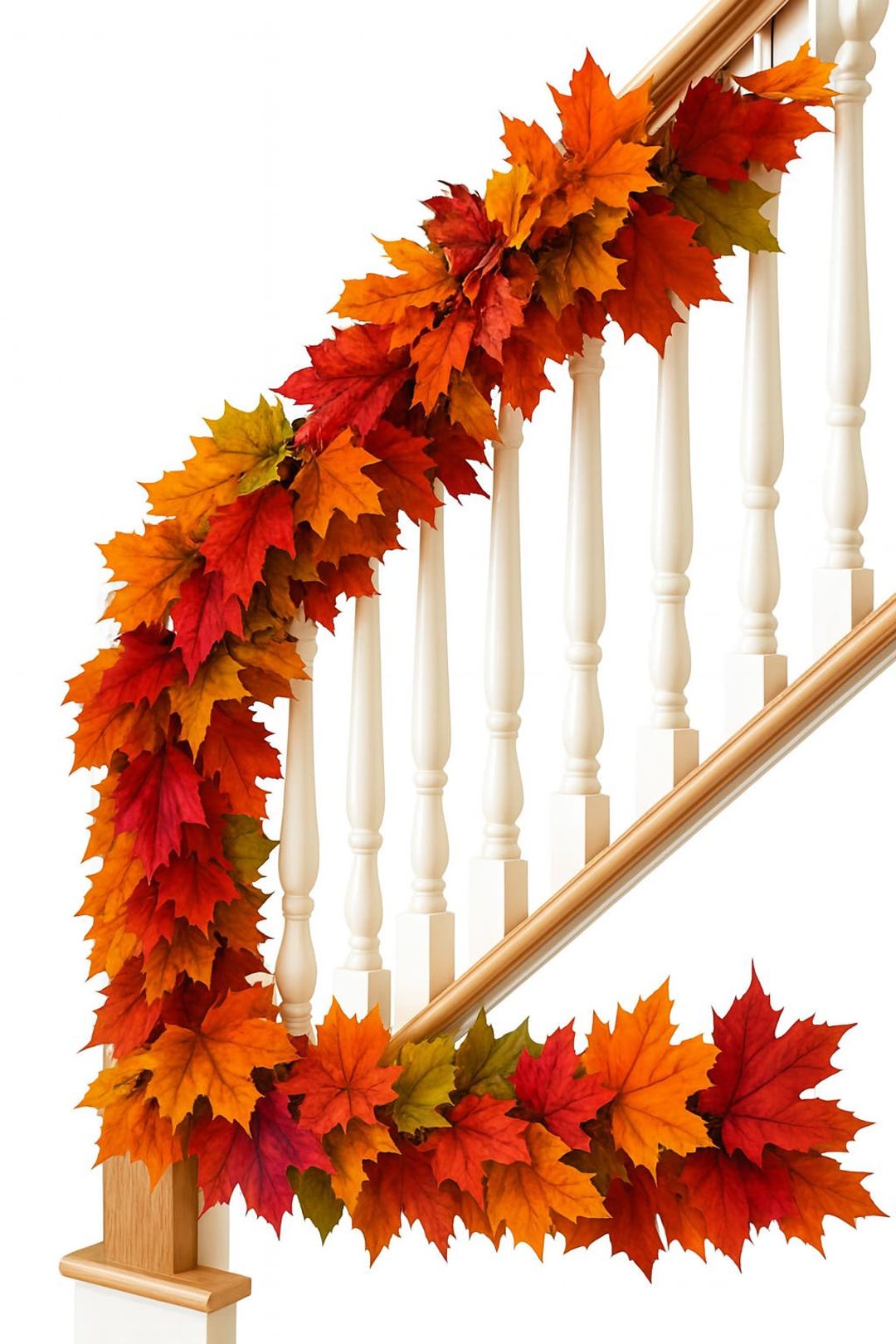 Thick Full Multi Layered Autumn Garland With Optional Lights - Pick ...