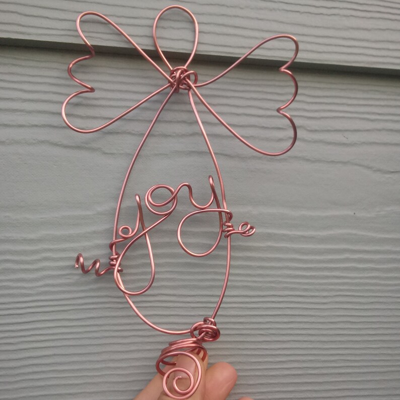 Fun Modern Joy Angel Christmas Tree Topper - Etsy