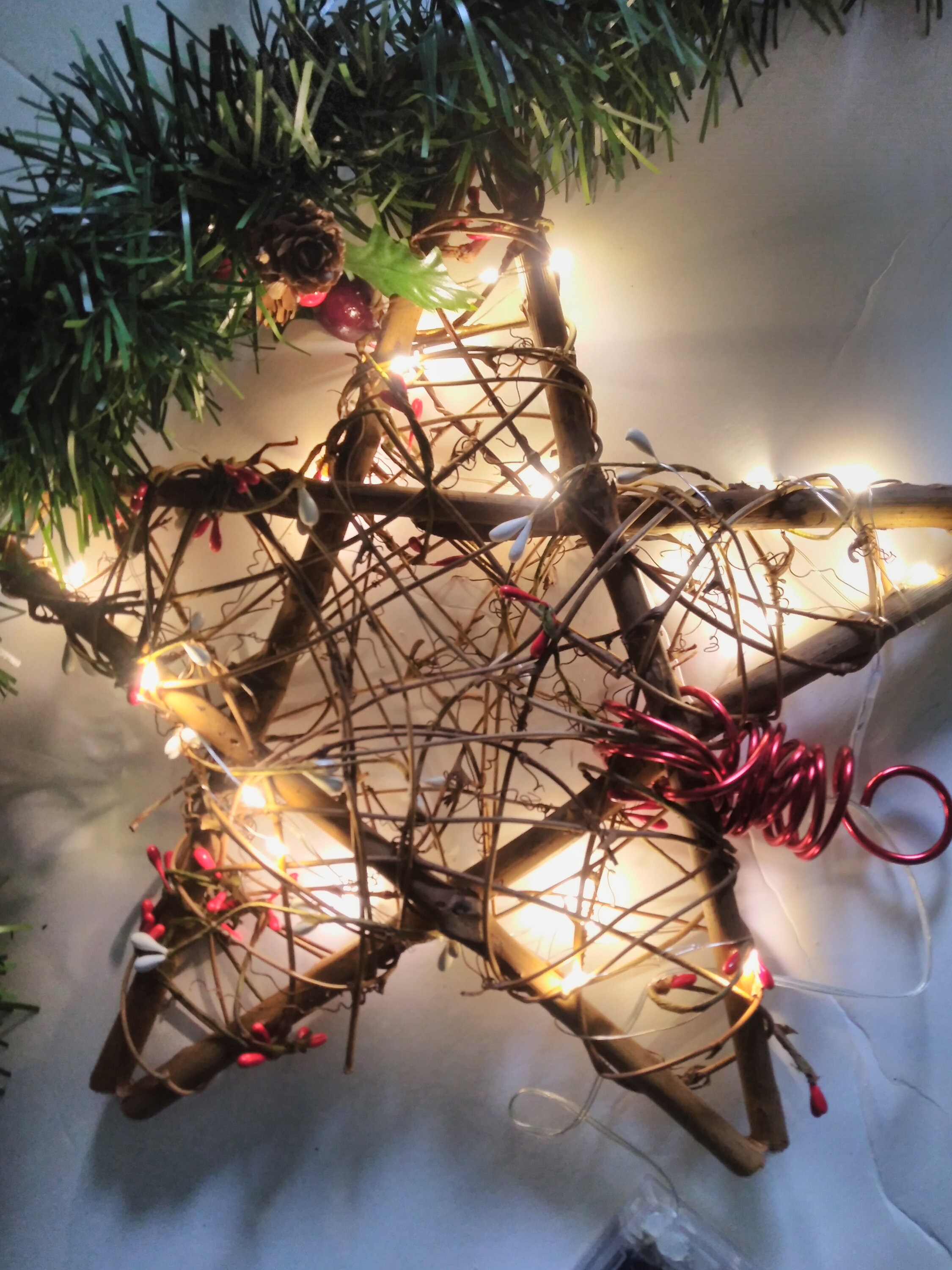 Lighted Farmhouse Tree Topper Star for Rustic Holiday 12 X 12 | Etsy