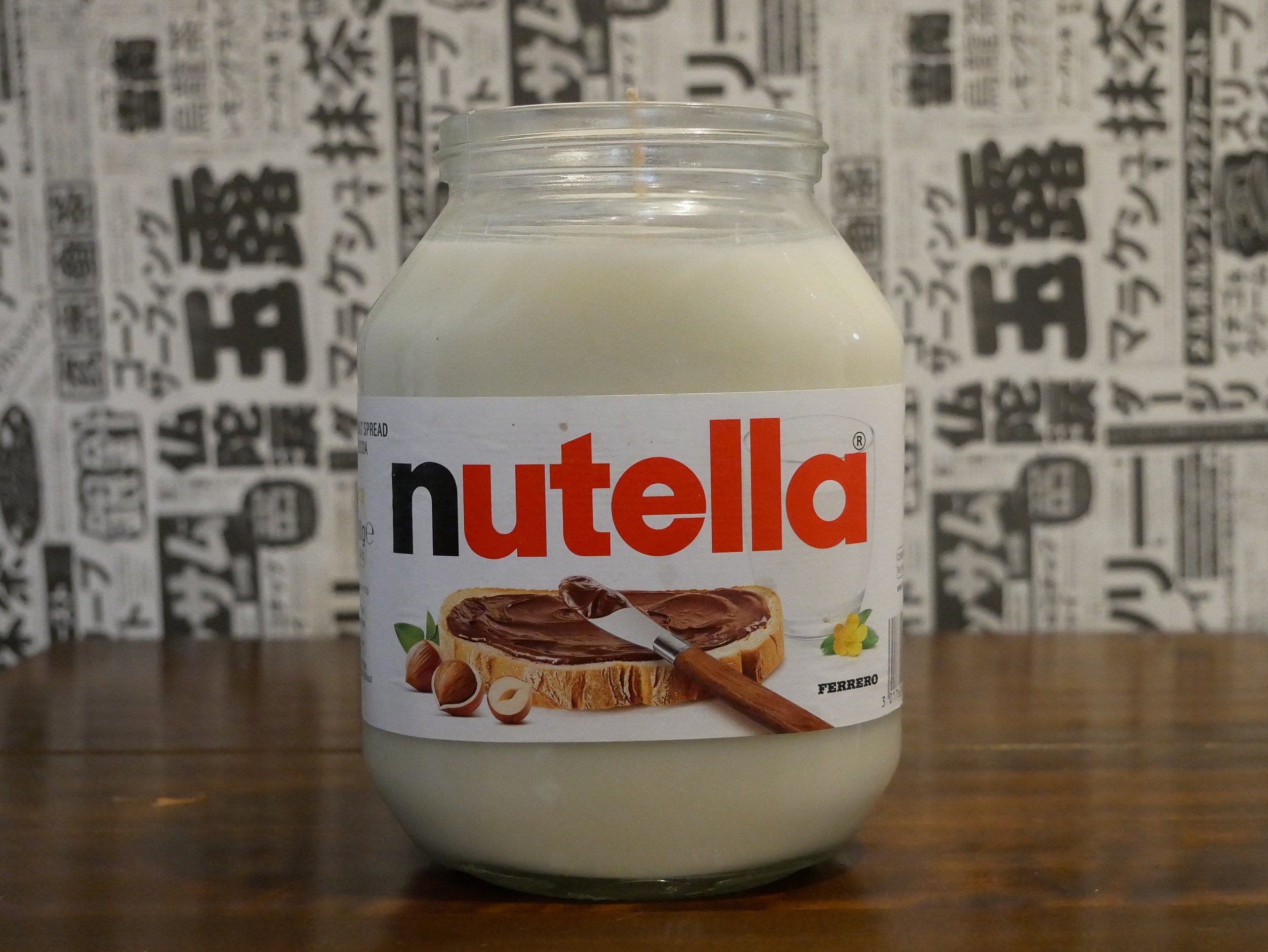 Nutella Jar 1000g size Candle with Blackberry and Bay | Etsy