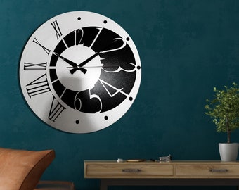 Latin & Roman Numerals Unique Wall Clocks,gift for Home, Wall Clock ...