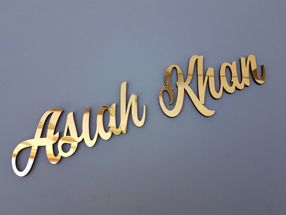 Personalized Acrylic Mirror Name Mirror Name Plexi Mirror - Etsy