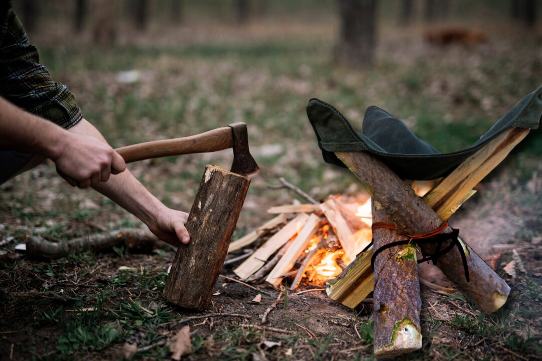 Bushcraft Tripod Seat to Create Chair-waterproof Waxed Canvas Fabric ...