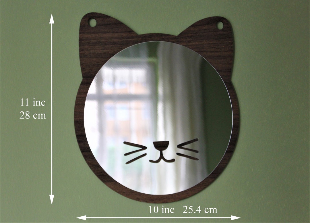 Cat Shape Acrylic Mirror for Kids Room, Nursery Room, Safe Mirror, Kids ...