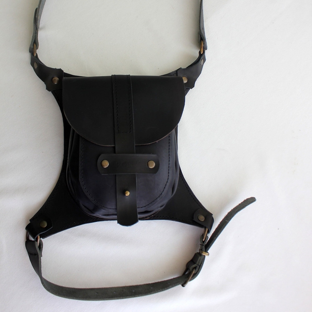 Unique Leg Bag,waist Bag,hip Bag,sling Bag,crossbody Bag,leather Leg ...