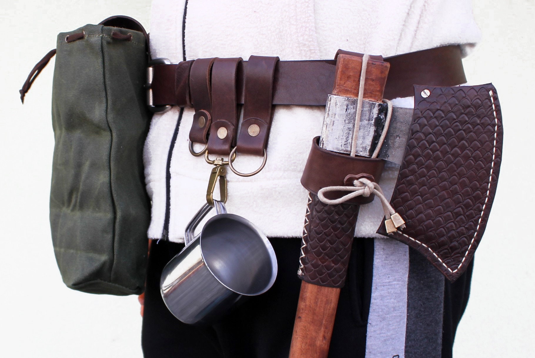 Set of 7 Bushcraft Belt Kit With Personalizationload Carrying - Etsy