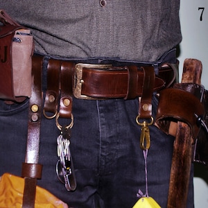Set of 7 Bushcraft Belt Kit With Personalization,load Carrying ...