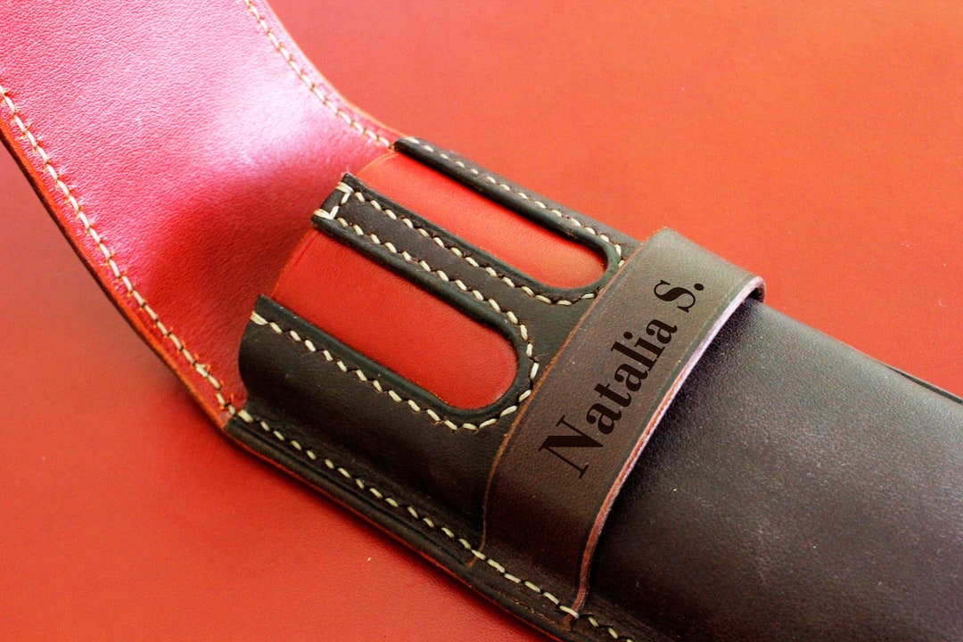 2 Pens,veg-leather Fountain Pen Case, Luxury Pen Case,leather, Leather ...