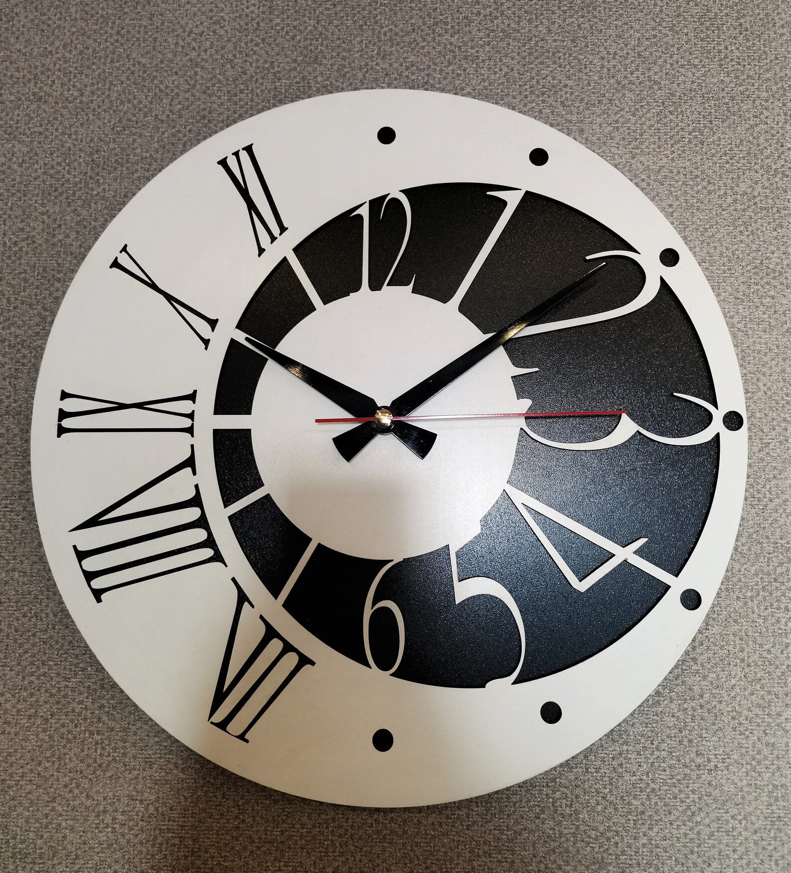 Latin & Roman Numerals Unique Wall Clocksgift for Home Wall - Etsy