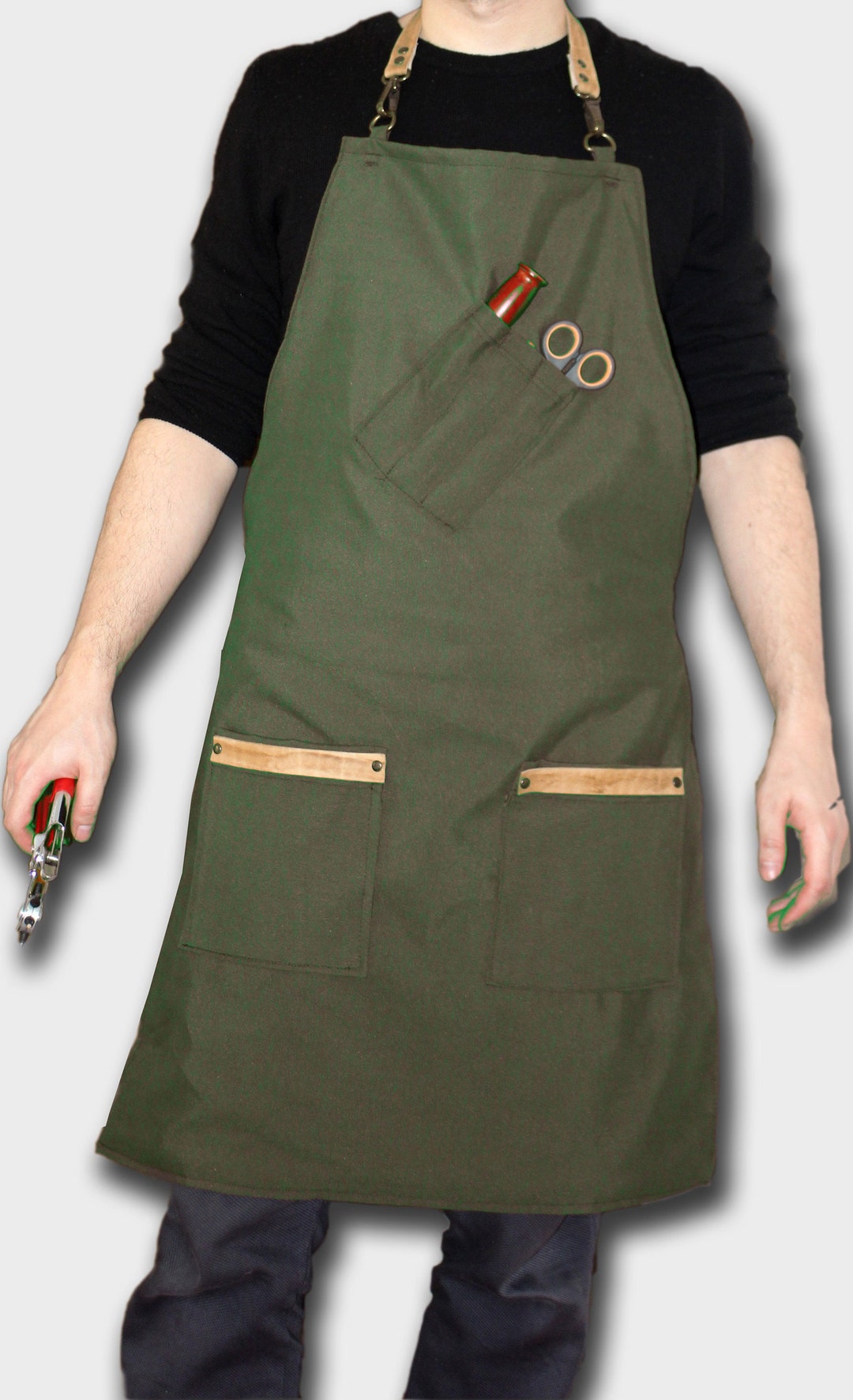 Personalized Cooking Apron Women, Custom Cross Back Artist Apron for ...