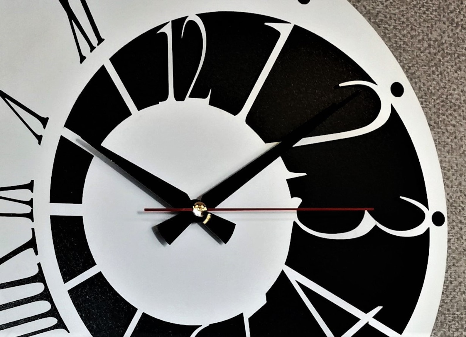 Latin & Roman Numerals Unique Wall Clocksgift for Home Wall - Etsy