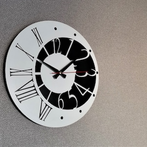 Latin & Roman Numerals Unique Wall Clocks,gift for Home, Wall Clock ...