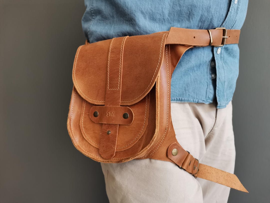 Unique Leg Bag,waist Bag,hip Bag,sling Bag,crossbody Bag,leather Leg ...