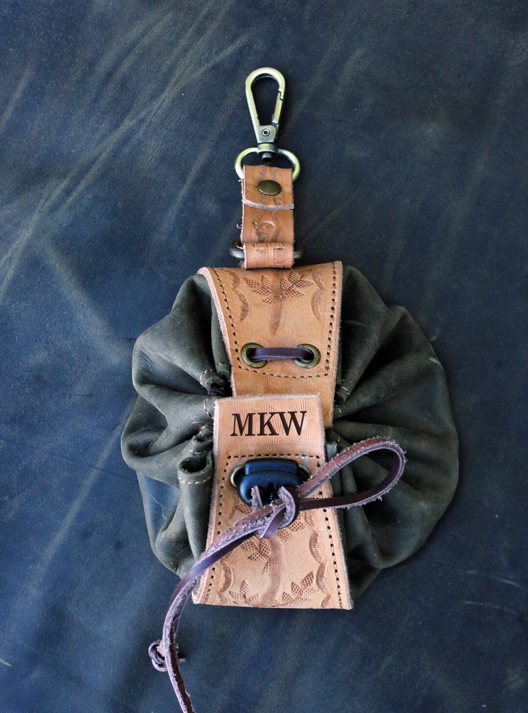 Fully Real Leather Bushcraft Tinder Pouch,camping Spice Bag, Fire ...