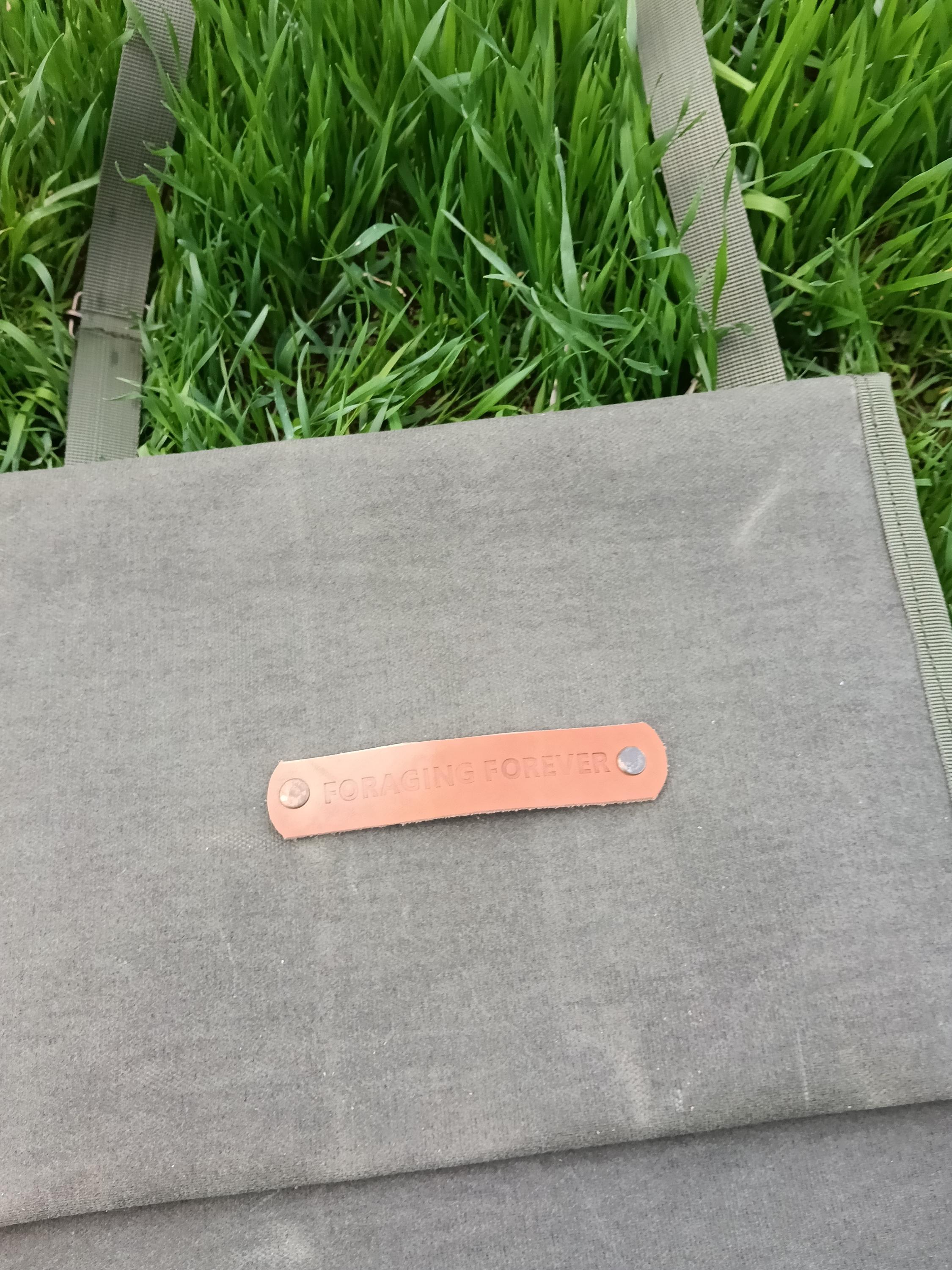 Waterproof Waxed Canvas Haversack, Traditional Bushcraft Forager Bag ...