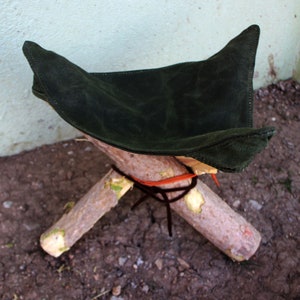 Bushcraft Tripod Seat to Create Chair-waterproof Waxed Canvas Fabric ...
