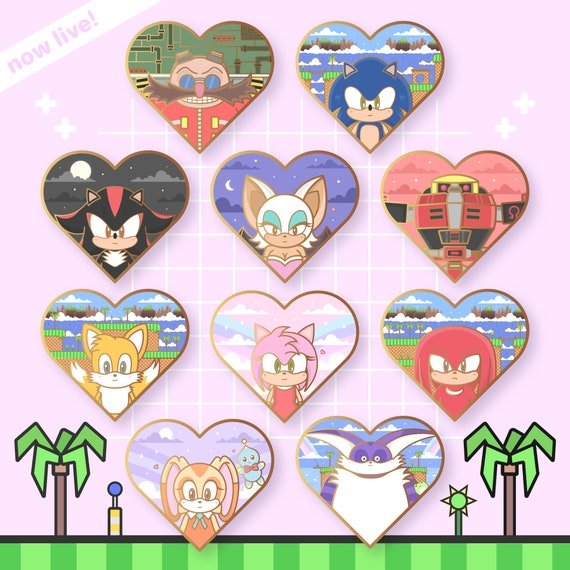 Valentine Hearts With Shadow The Hedgehog In It