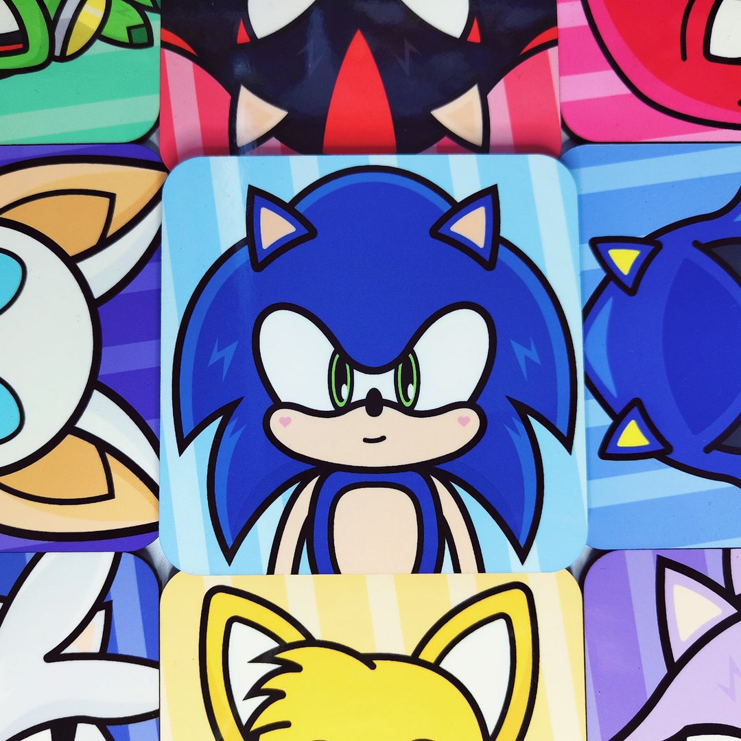 Sonic Coaster sonic the Hedgehog Coaster - Etsy