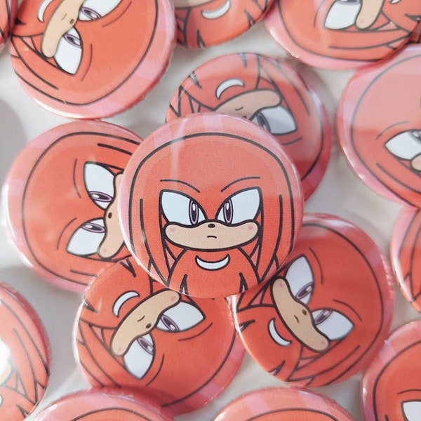 Knuckles the Echidna Pin - Etsy