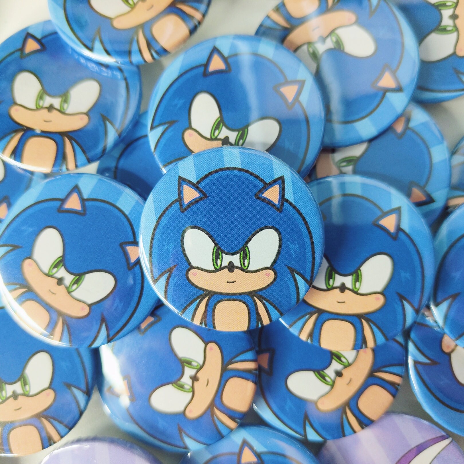 Sonic the Hedgehog Button Badge sonic Kawaii Button Badge - Etsy