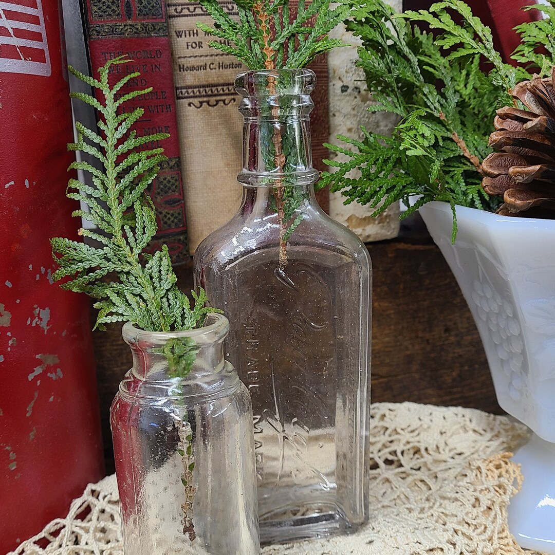 Vintage Glass Cough Syrup Bottle - Etsy