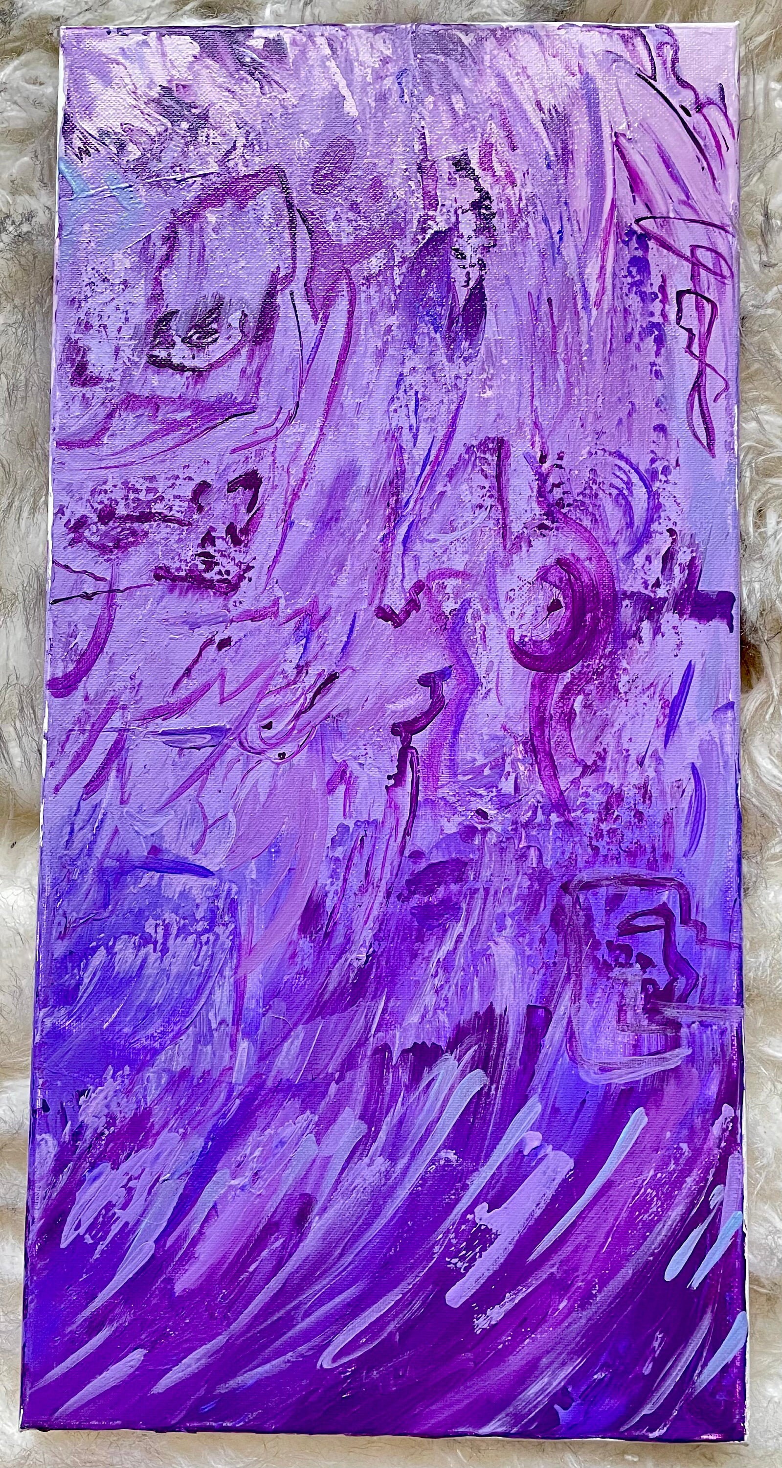Purple Madness (an Abstract Painting) - Etsy